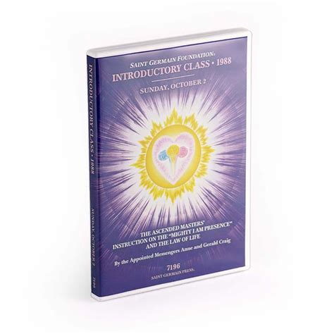 Introductory Class 1988 Sunday Saint Germain Press