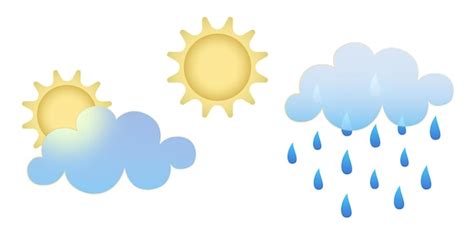 Zestaw Ikon Pogody Symbole Stylu Glassmorphism Dla Aplikacji Meteo Prognoza Elementy Pojedynczo