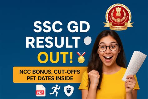 “ssc Gd Result 2025 Shocks Aspirants Bonus Marks Regional Cut Offs
