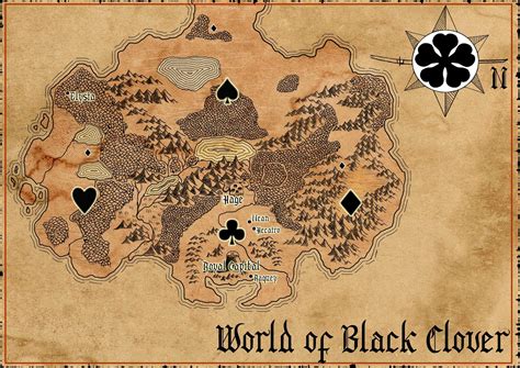 Black Clover Map By Pandsmapping Black Clover Kingdom Map Black Clover