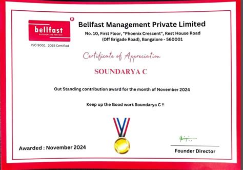 Soundarya C On Linkedin Gratitude Achievement Teamwork Outstandingperformance
