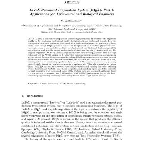 A Small Latex Document Source Code And Its Pdf Output Download