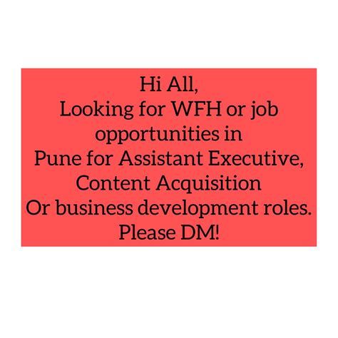 Sana Patel On Linkedin Pune Wfhjobs Remotework Assistant Jobalerts Urgentrequirement