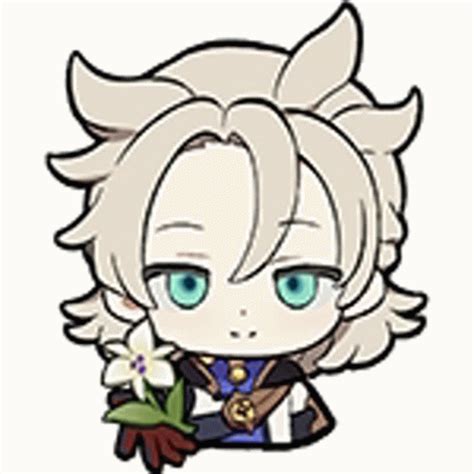 Genshin Impact Emote Sticker Genshin Impact Emote Albedo Discover And Share Gifs