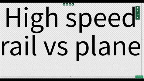 High Speed Rail Vs Plane Youtube