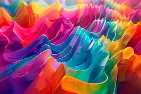 Premium Photo 3d Three Dimensional Abstract Background With Neon Colors