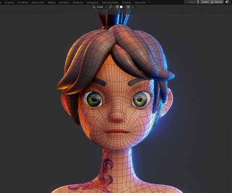 Artstation Blender Character 3d Modeling Dika With Basemesh Game Assets