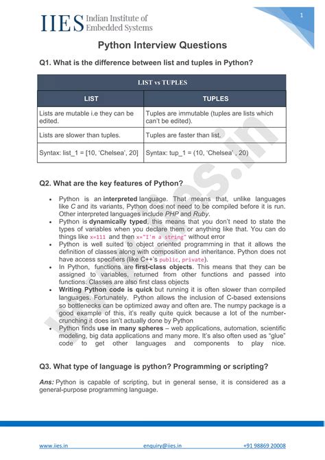 Interview Level Qa On Python Programmingpdf