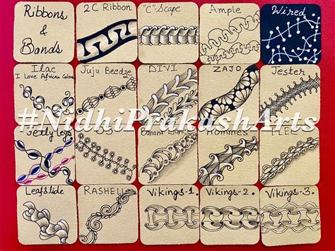 How To Draw Tangles Ribbons Bands Tangles Draw With CZT Tangle Marathon Day 23