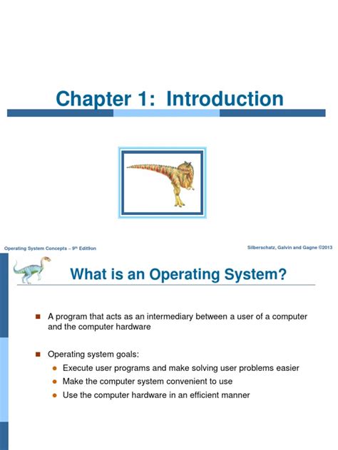 Chapter 1 Introduction Silberschatz Galvin And Gagne ©2013 Operating