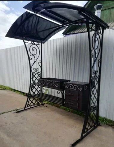 Мангал с печкой под навесом (765086430) купить с доставкой по доступной ...