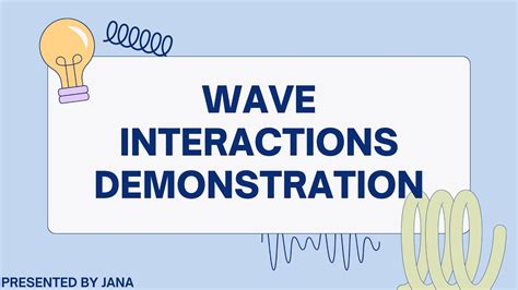 Wave Interactions Demonstration Youtube