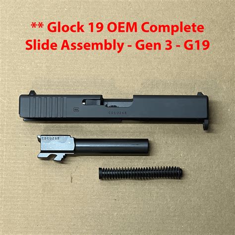 Glock 19 Oem Complete Slide Assembly Gen 3 G19 02 2004 00 02