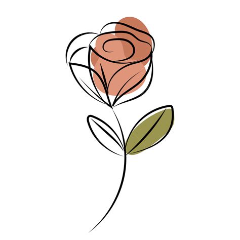 Free Line Drawing Of A Rose Download Free Line Drawin