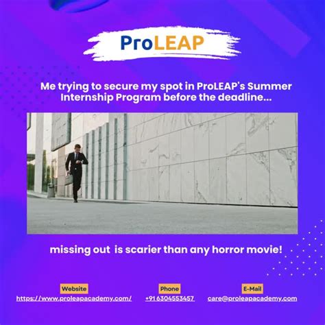 Video Proleap Academy On Linkedin Summerinternship Careertech