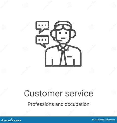 Customer Service Icon Vector From Professions And Occupation Collection
