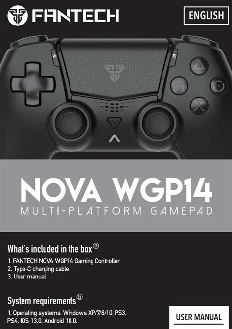 Fantech Wgp14 Nova Gaming Controller Instruction Manual