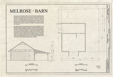 Historic Pictoric Blueprint Habs Ms 61 O Sheet 1 Of 2 Melrose B