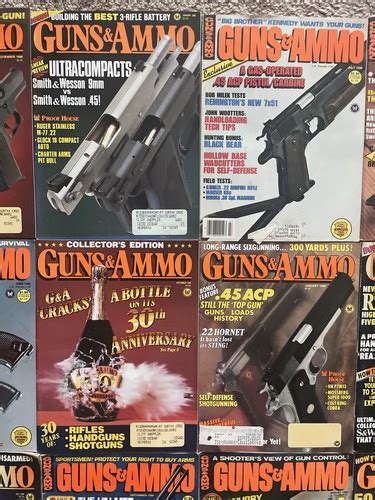 Vintage Lot Of 20 Guns And Ammo Magazines 1980 1989 Ebay