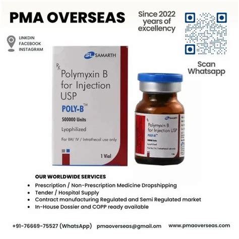 Polymyxin B Injection At ₹ 1500 Vial Poly Rx In Nagpur Id