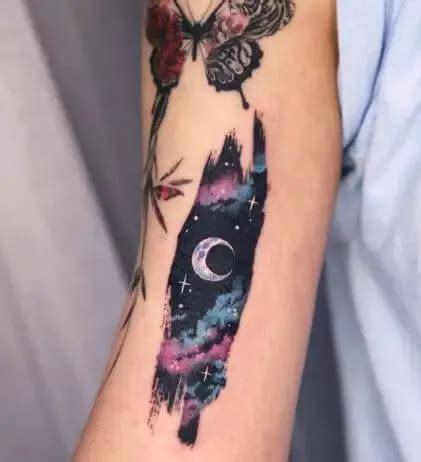 68 Awesome Night Sky Tattoos You Havent Seen Before Tattoo Twist