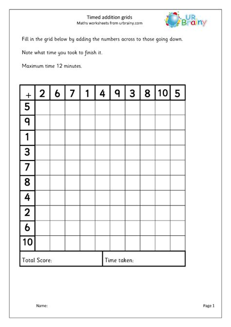 Addition Grid Worksheet Subtraction With Hundreds Grid Worksheet Gunningphoto04