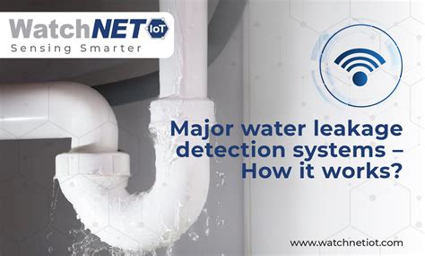 Major Water Leakage Detection Systems How It Works Watchnet Iot