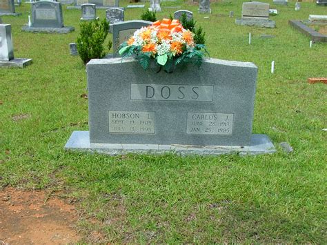 Hobson Lee Doss 1909 1998 Find A Grave Memorial