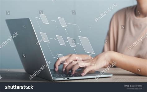 Business Flowchart Diagram Workflow Automation Mindmap Stock Photo Shutterstock