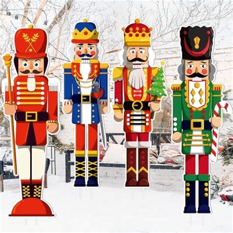 Capoda 2 Pcs Outdoor Nutcracker Christmas Decorations