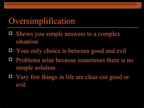 Simplification Propaganda