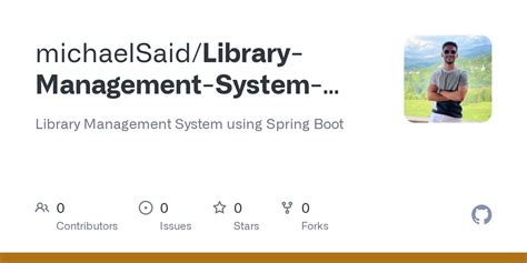 Github Michaelsaidlibrary Management System Using Spring Boot Library Management System
