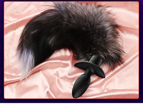 Popular Foxtail Anal Plug Silicone Anal Plug Female Masturbation Device