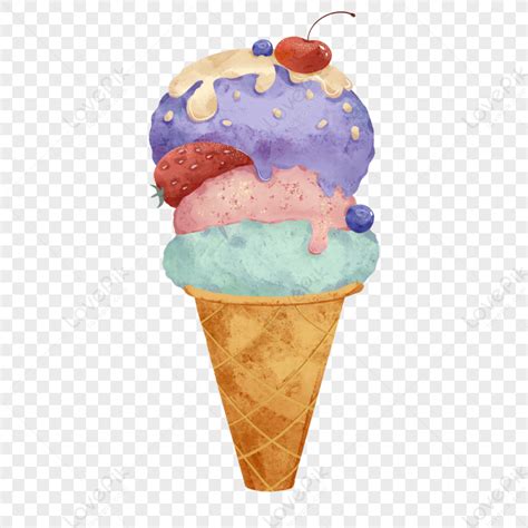 수채화 일러스트 만화 색상 아이스크림 튜브입니다과자과일 Png 일러스트 무료 다운로드 Lovepik
