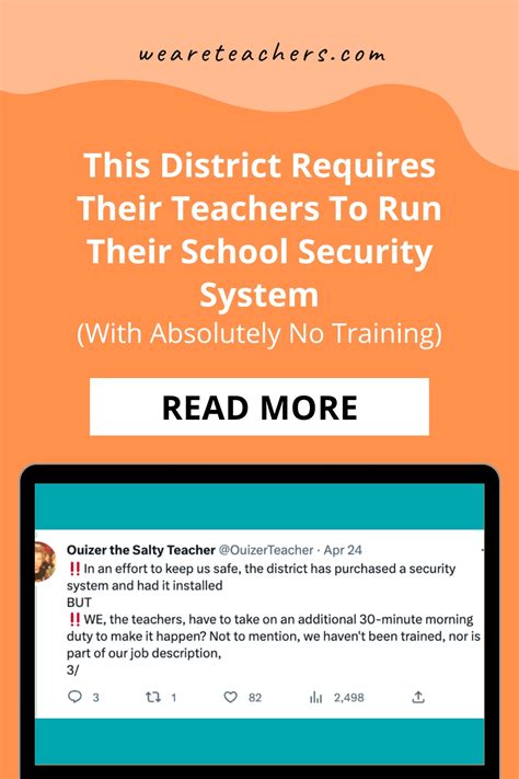 This School Security System Requires The Teachers To Run It