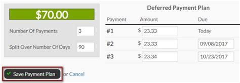 Promise To Pay Deferred Payment Plan Clubready Support