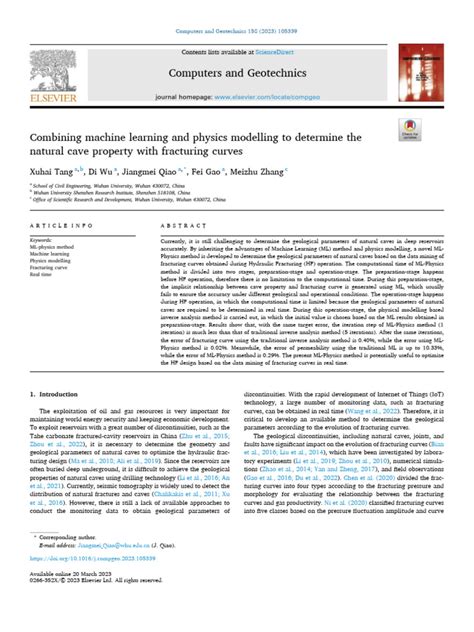 02 combining machine learning and physics modelling to determine the