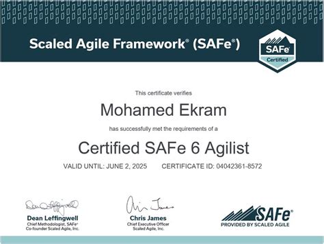 Mohamed Ekram On Linkedin Safe Agile Scaledagile Agilemindset