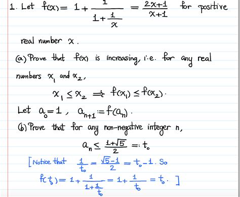 solved let f x 1 1 1 1 x 2x 1 x 1 for positive