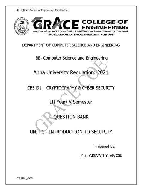 Iii Cse Cb3491 Ccs Qb Unit 1 Pdf