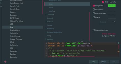IntelliJ Change The Color Of Classes Or Data Types For Java Stack