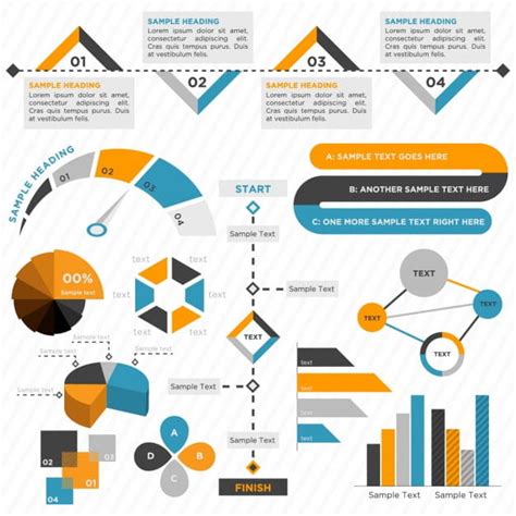 Infographic Elements Collection Eps Vector Uidownload