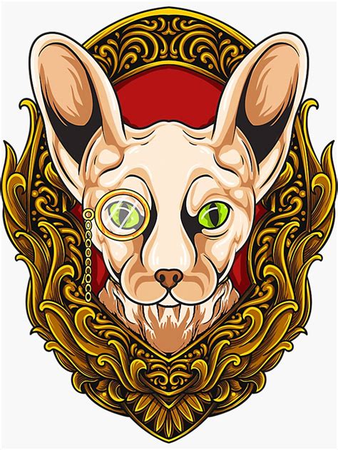Sphynx Cats Nude Cat Sticker For Sale By Joelblind Redbubble