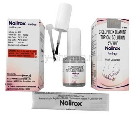 Nailrox Ciclopirox Olamine Topical Solution At ₹ 335piece