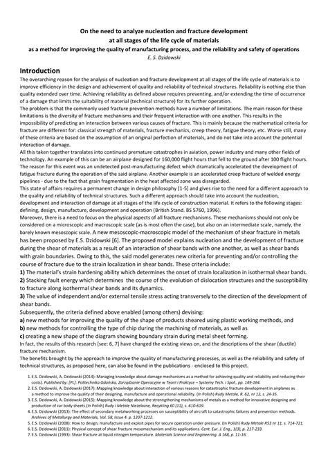 Pdf On The Need To Analyze Nucleation And Fracture Development At All