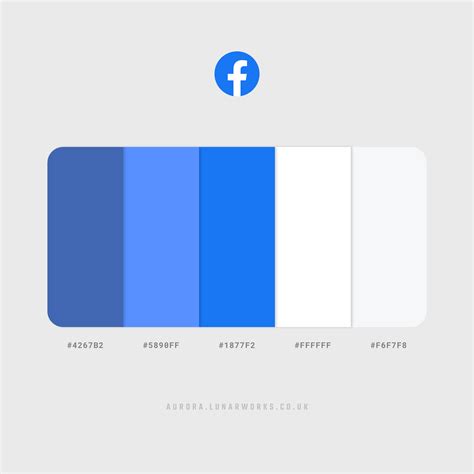 Facebook Colour Palette Aurora Blue Color Aurora Color Combination