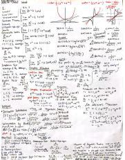 Calculus 2 Summary Sheet Pdf Course Hero