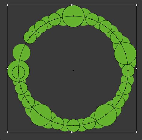solved how to create a specific shape blend circles of di adobe