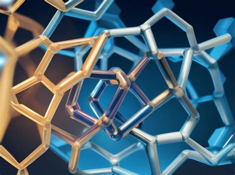 Premium Photo Pioneering Molecular Tech Vector Background In Pure Precision