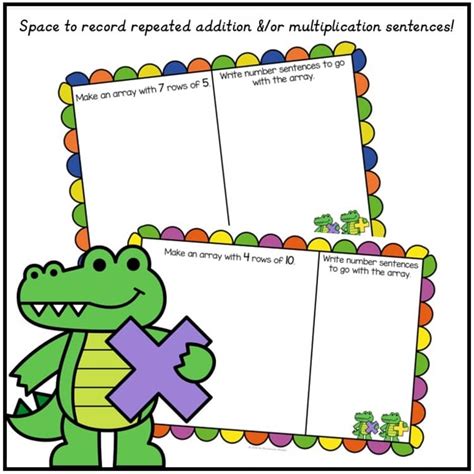 Multiplication Arrays 2 5 And 10 Manipulatives Multiplication Center